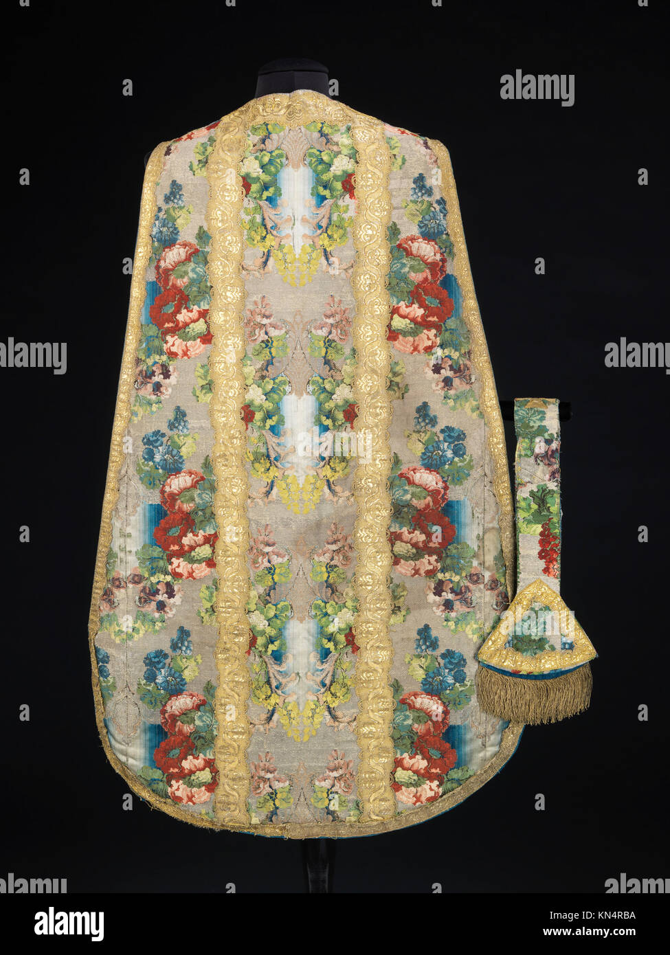 This chasuble and maniple are liturgical garments, often worn during ...