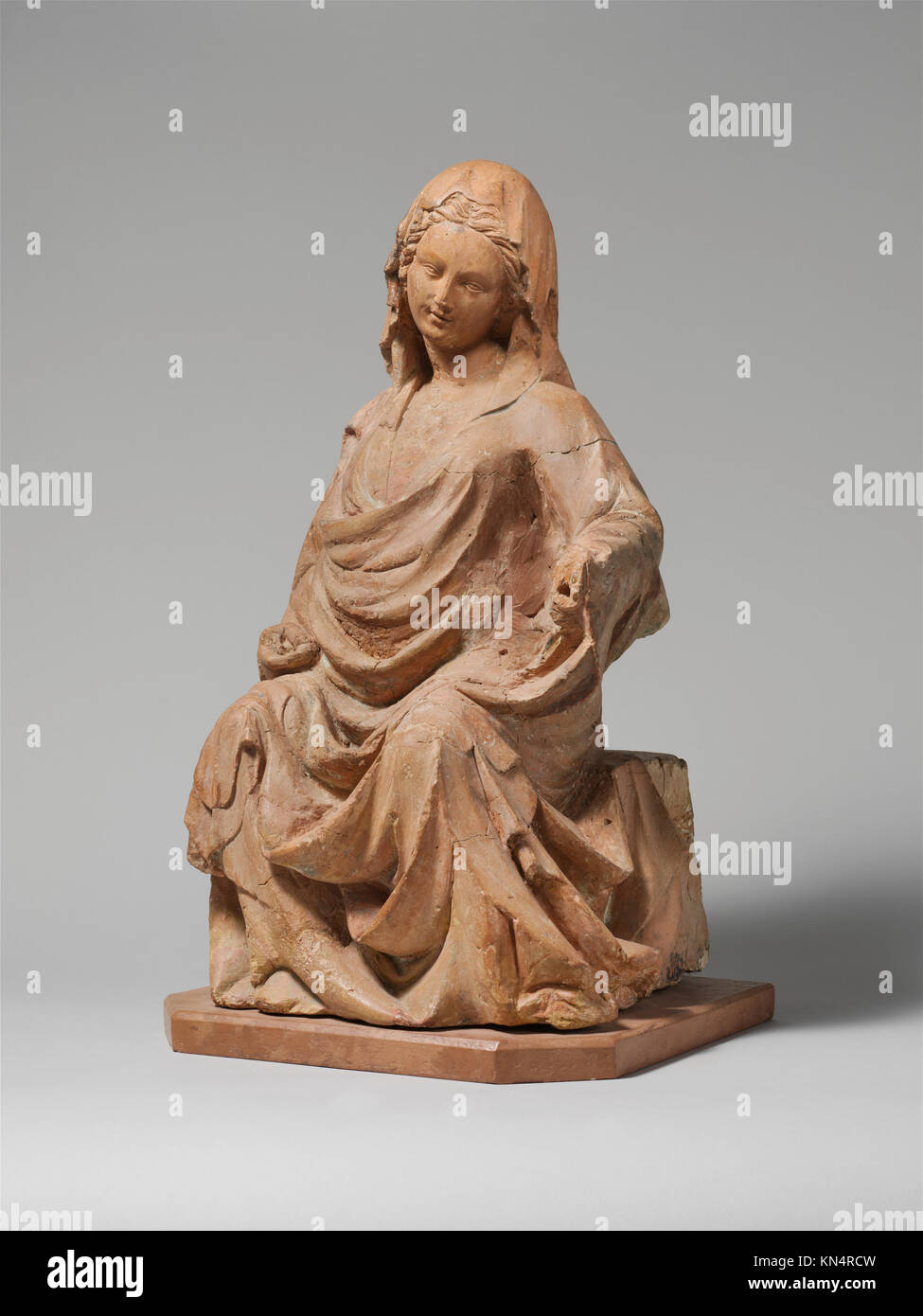 This depiction of the Enthroned Virgin, likely from the Renaissance ...
