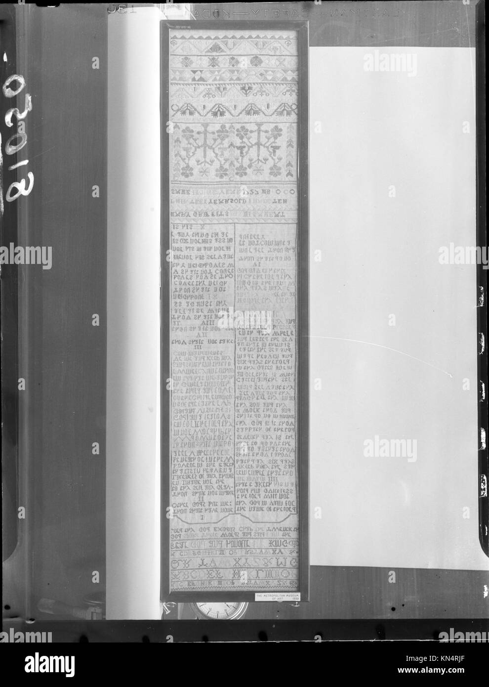 Intricate textile featuring pattern Black and White Stock Photos ...