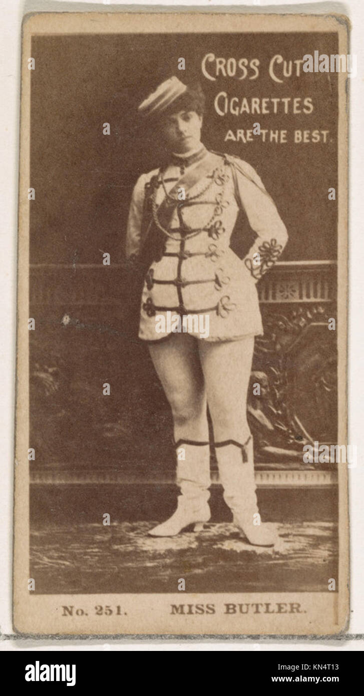 Card Number 251, Miss Butler, from the Actors and Actresses series ...