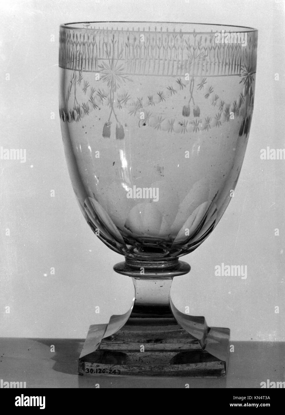 This goblet, a fine example of ancient craftsmanship, features ...