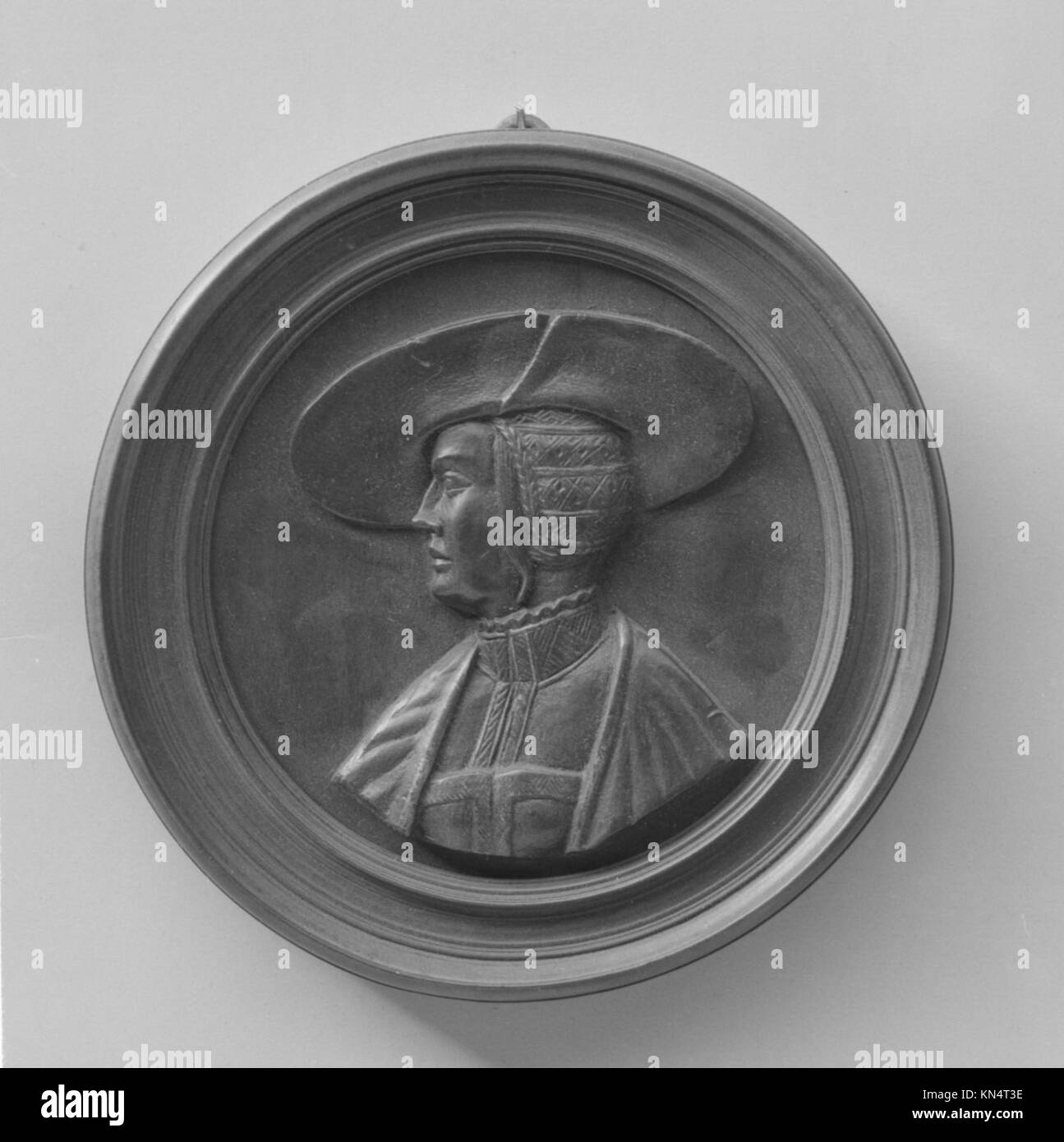 This bust represents a woman, captured in sculpted form with a focus on ...