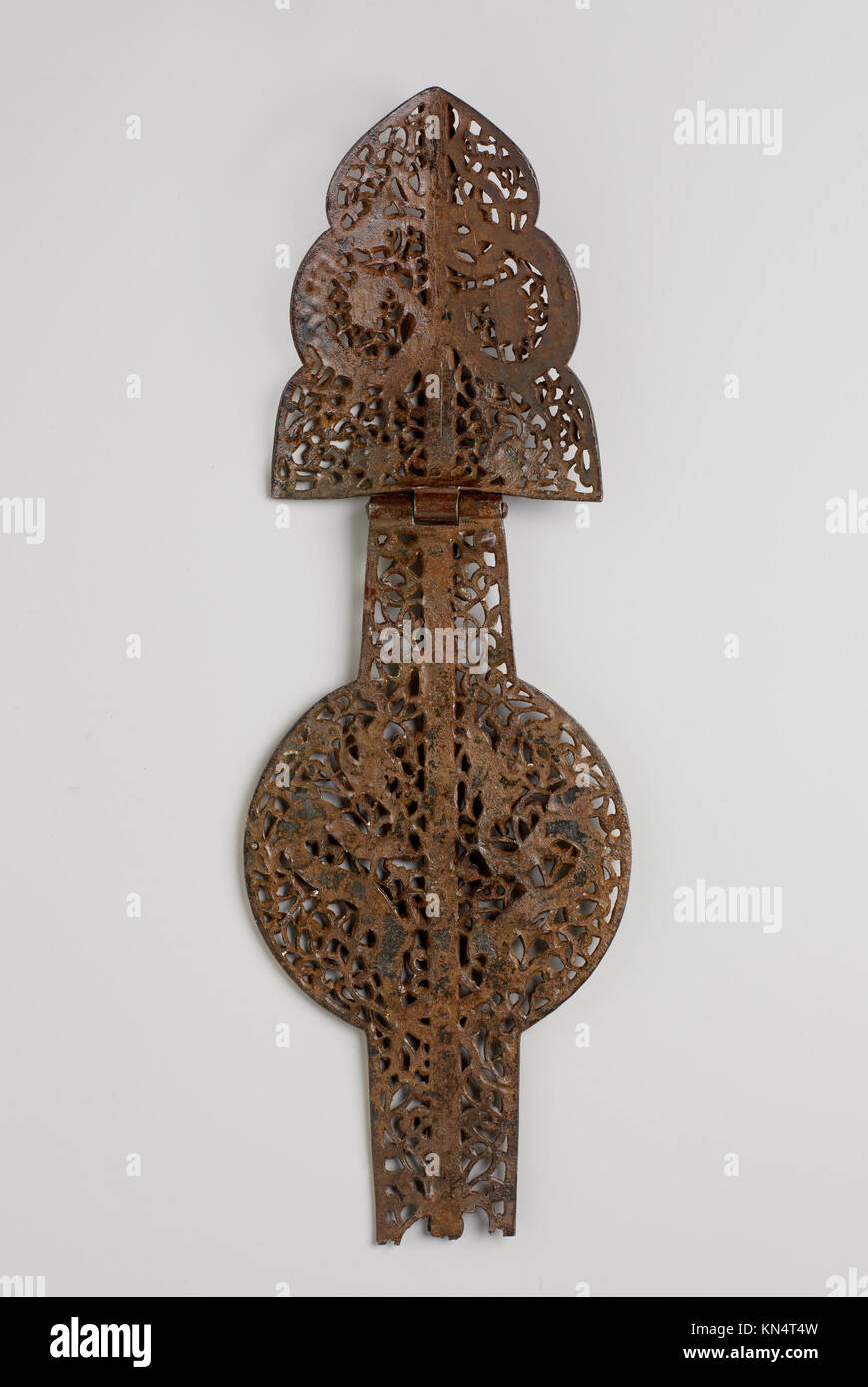 This frontal plate from a horse's shaferon was used as part of medieval ...