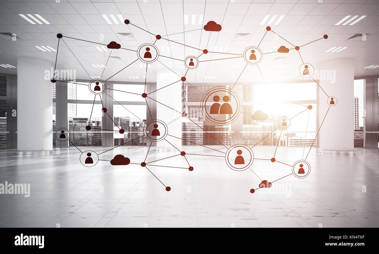 Networking and wireless connection as concept for effective mode Stock ...