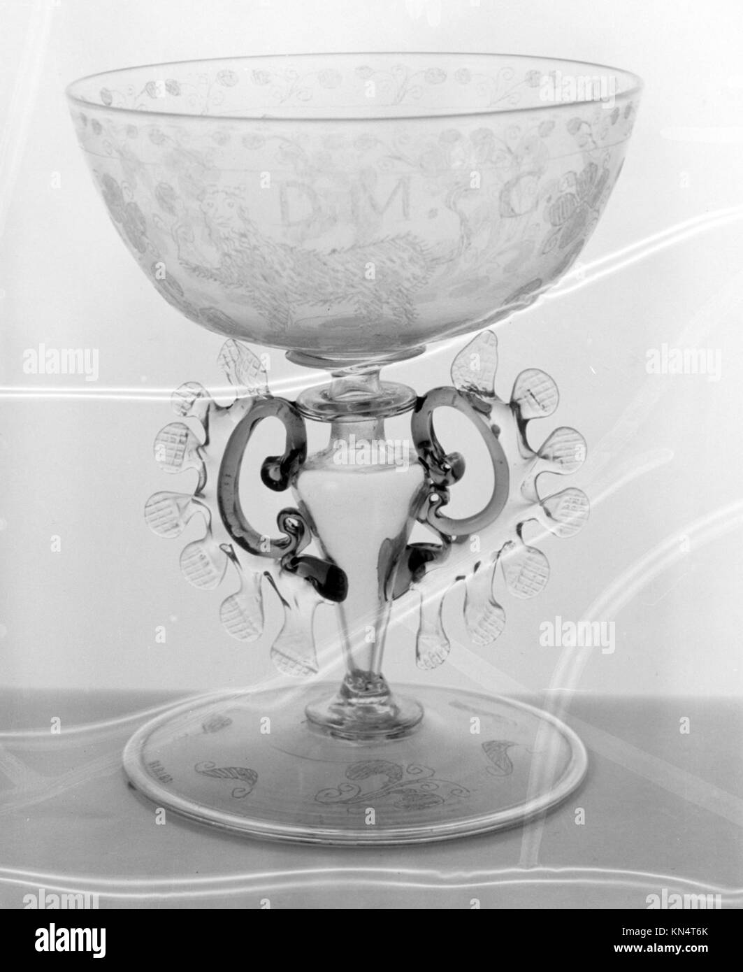 This goblet is an example of delicate craftsmanship, likely made from ...