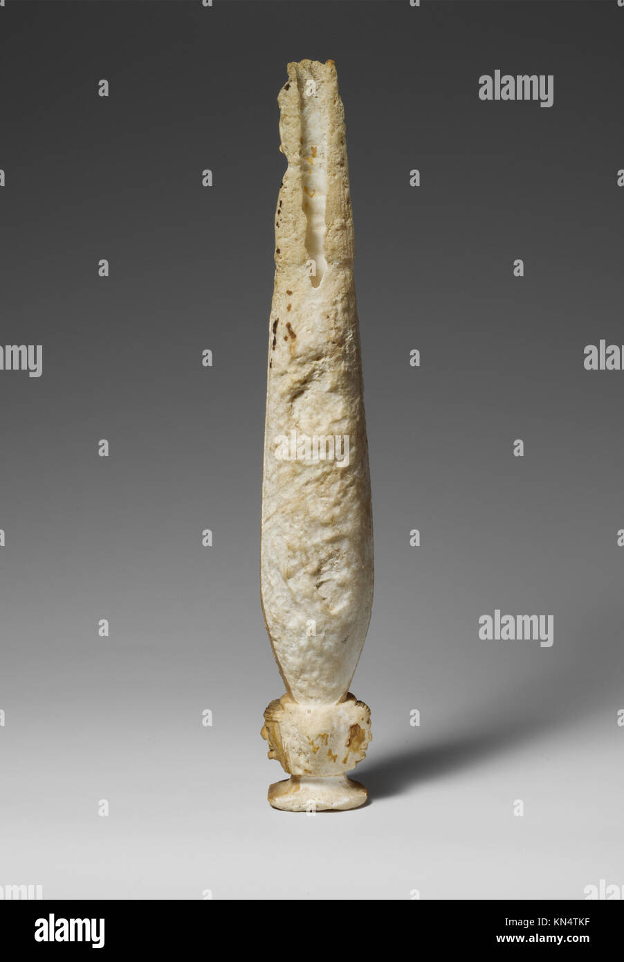 This alabaster alabastron, originating from ancient Egypt, is a finely ...
