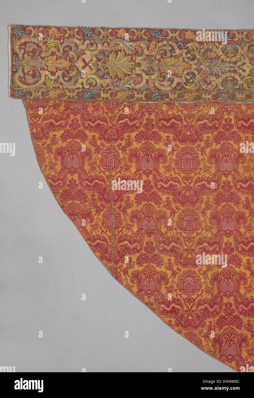 This cope is a ceremonial garment often worn by clergy in religious ...