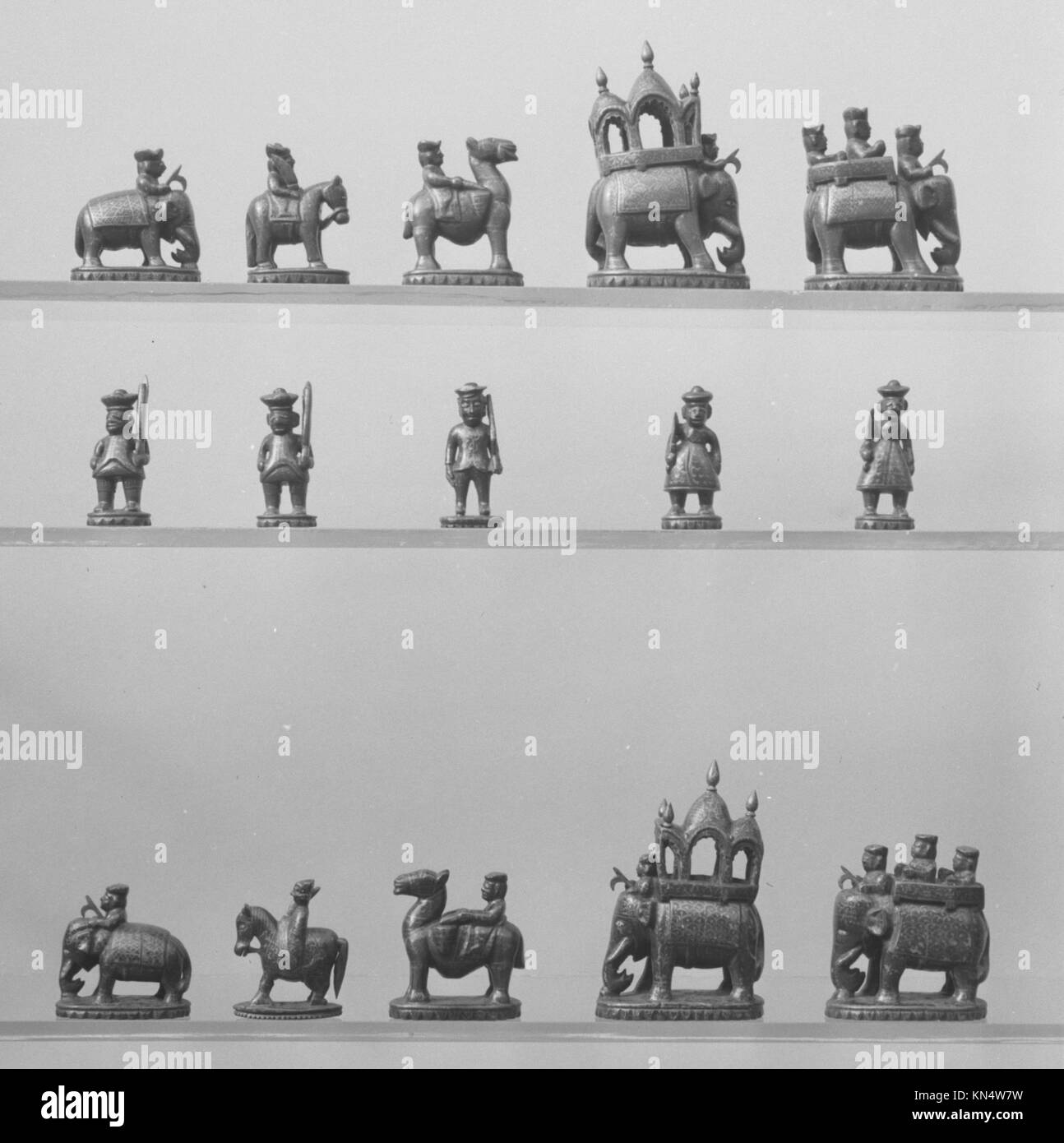 This MET collection set includes chess pieces, each designed to ...