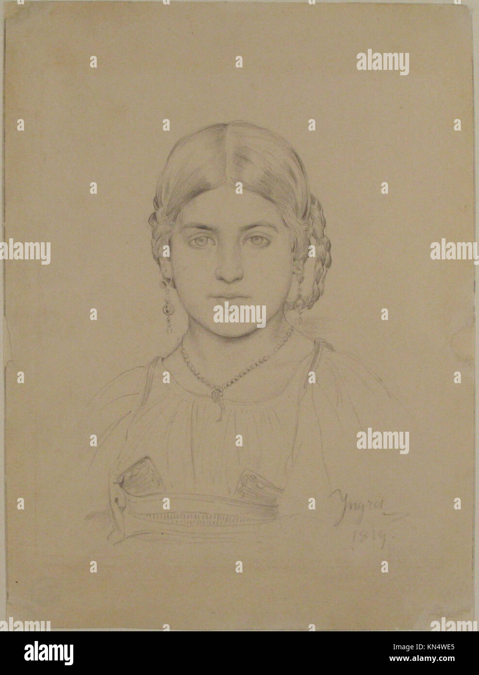 This bust, a portrait of a gypsy girl, captures the distinctive ...