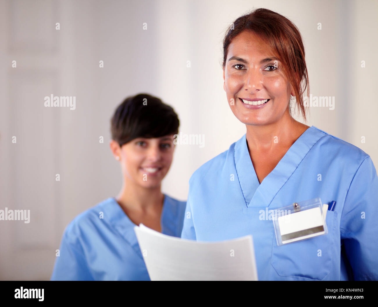 Nurse blue uniform hi-res stock photography and images - Alamy