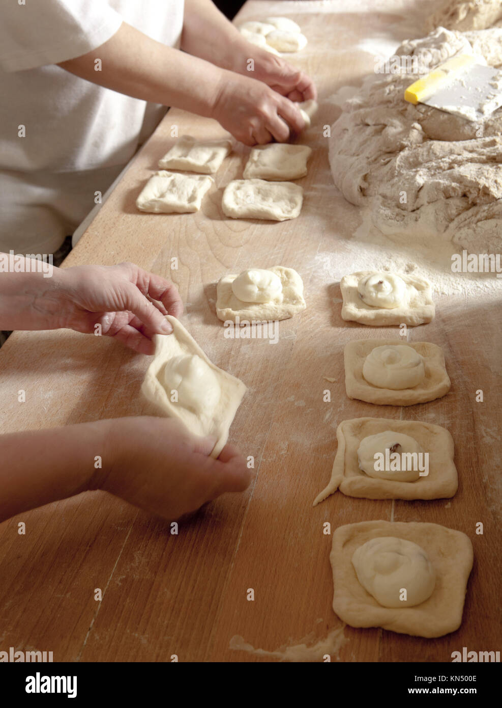 Baker making hi-res stock photography and images - Alamy