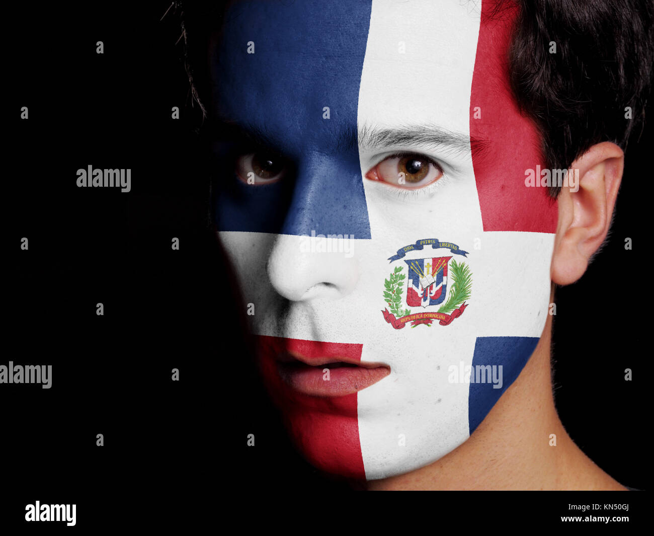 Dominican symbol flag hi-res stock photography and images - Alamy