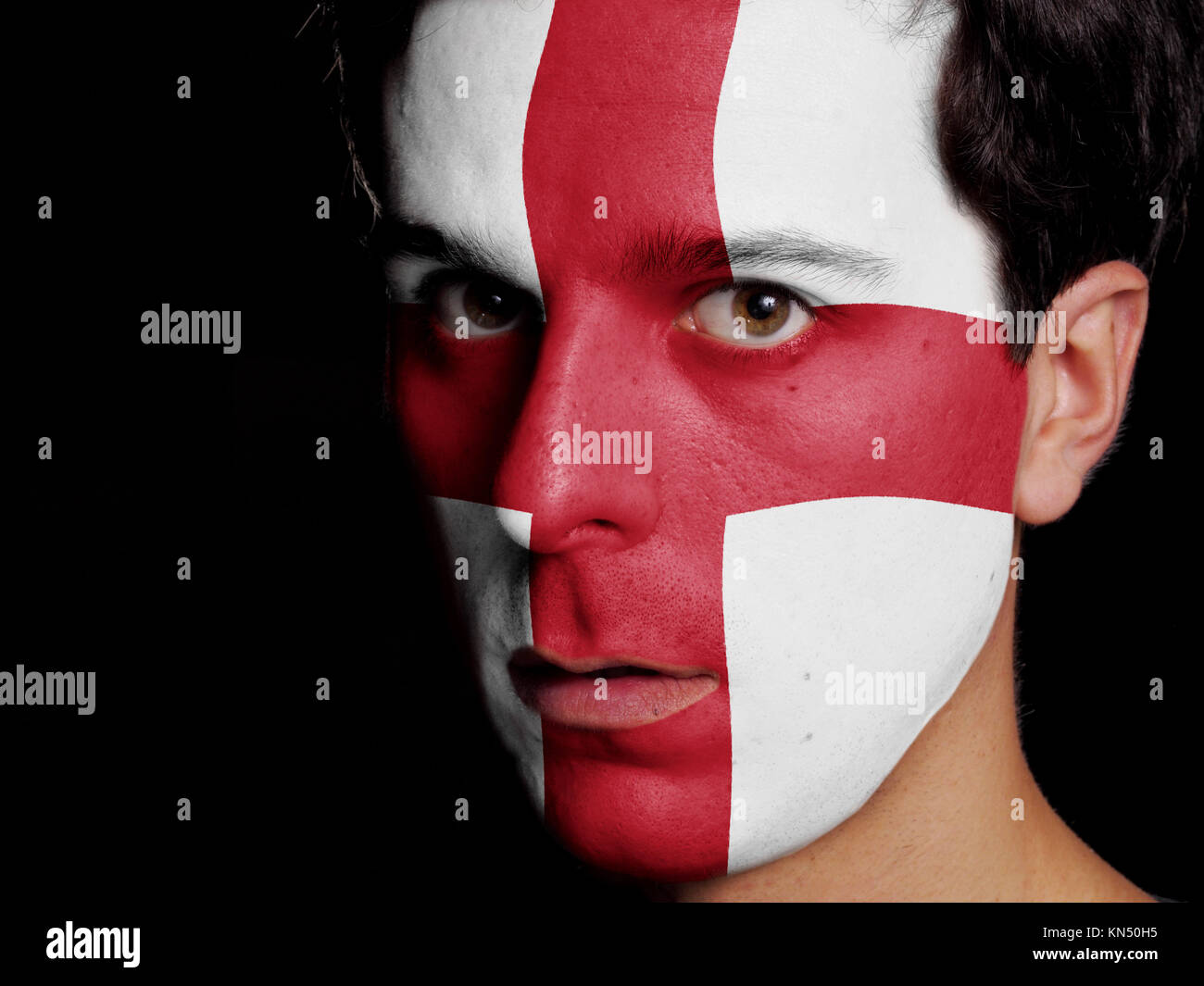Face Paint And British Flag Stock Photos & Face Paint And British Flag ...
