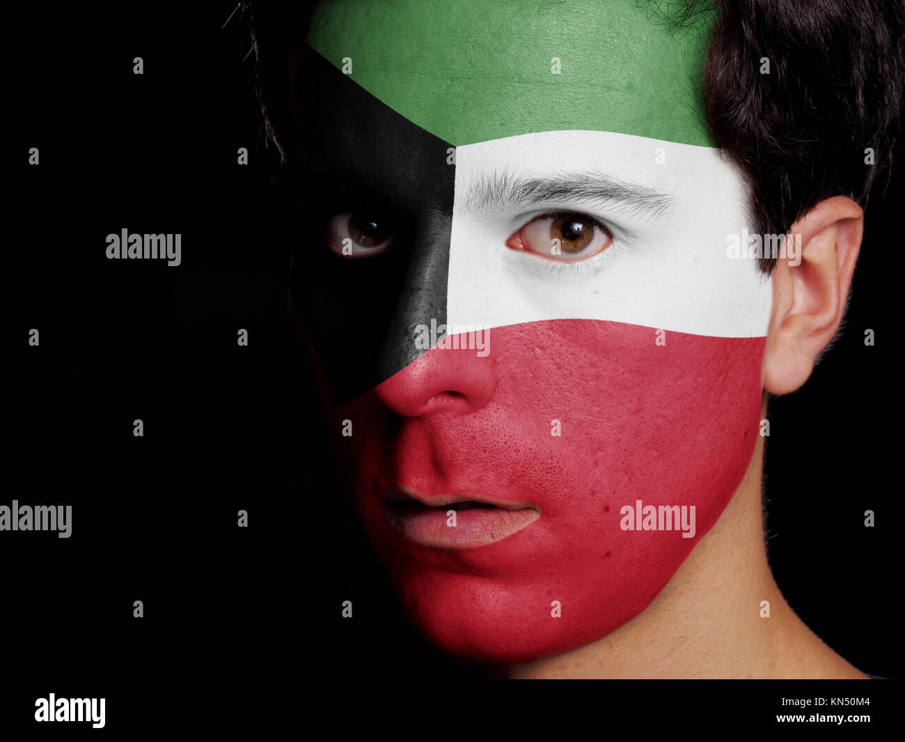 White kuwait flag hi-res stock photography and images - Alamy