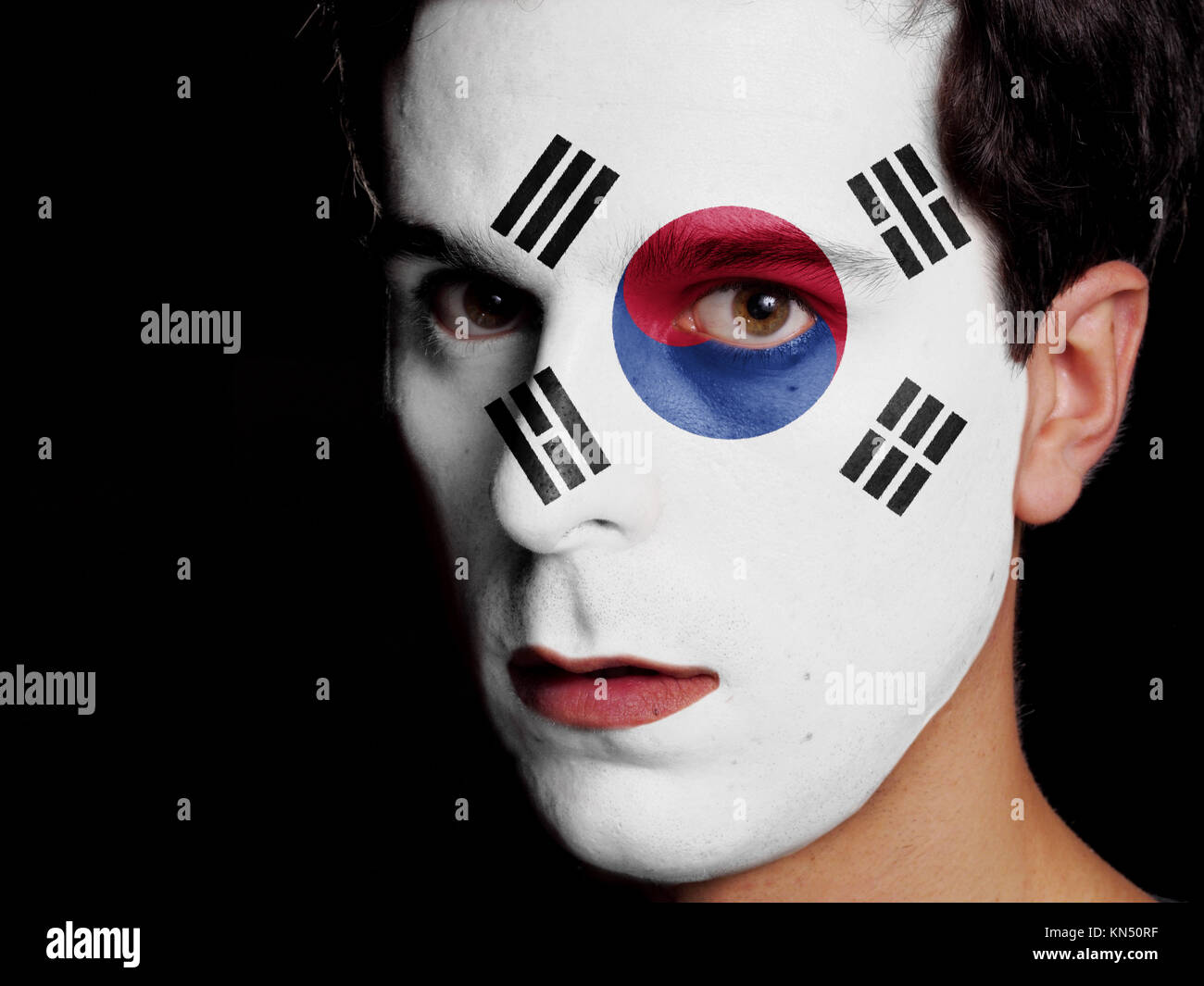 Korea face paint hi-res stock photography and images - Alamy