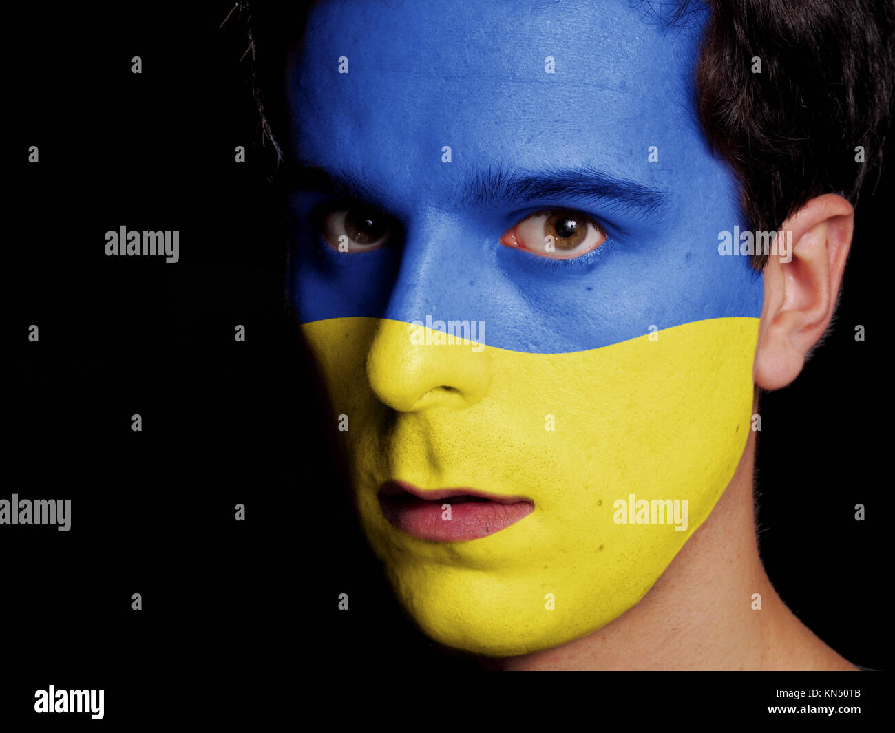 Ukrainian face paint hi-res stock photography and images - Alamy