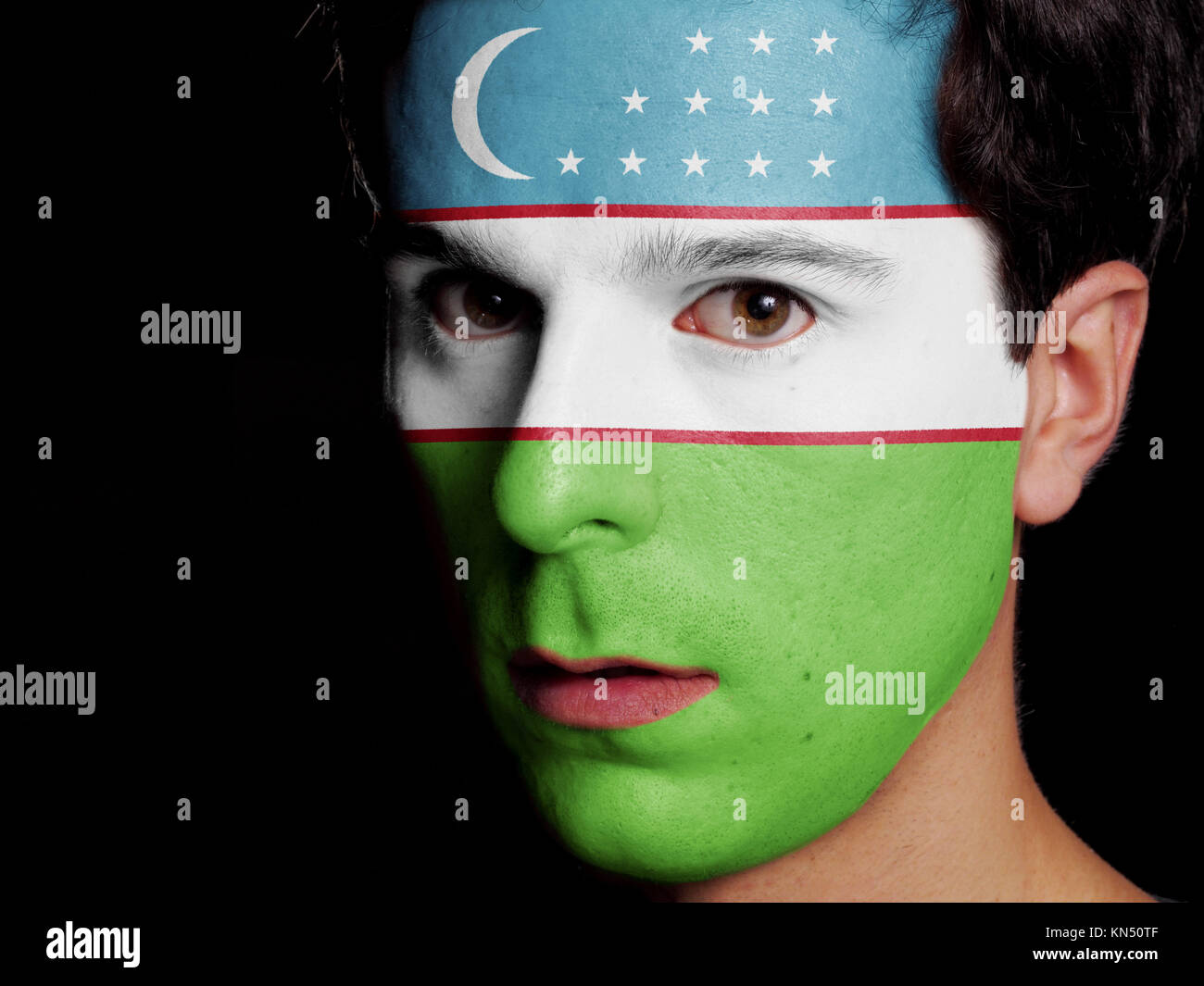 Flag of uzbekistan hi-res stock photography and images - Alamy