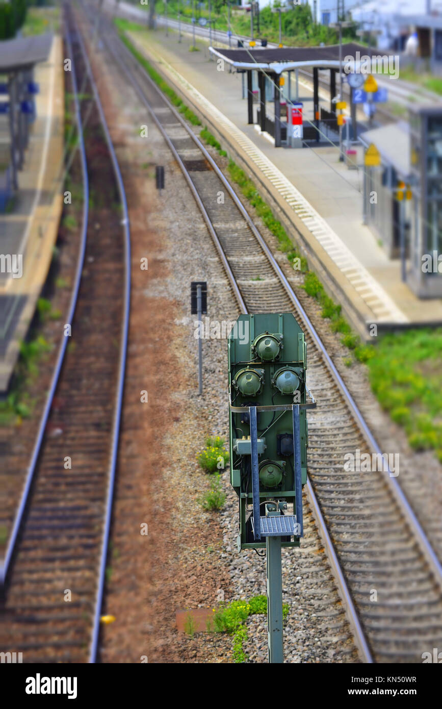 Image german train station sign hi-res stock photography and images - Alamy