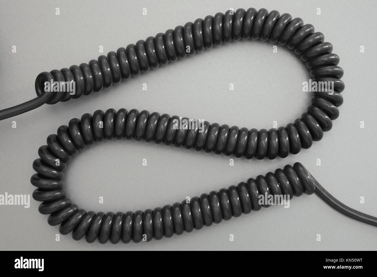 A close up shot of a phone cord Stock Photo - Alamy