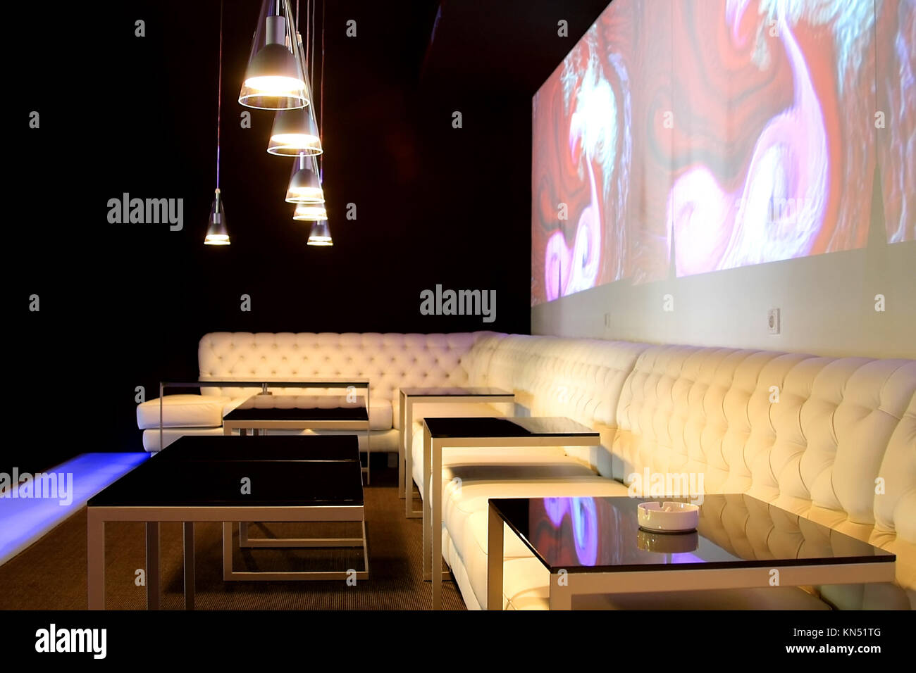 Beautiful interior of modern cafe Stock Photo - Alamy
