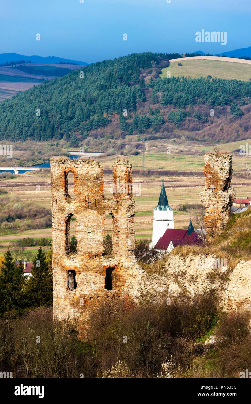 ruins of Plavec Castle, Slovakia Stock Photo - Alamy