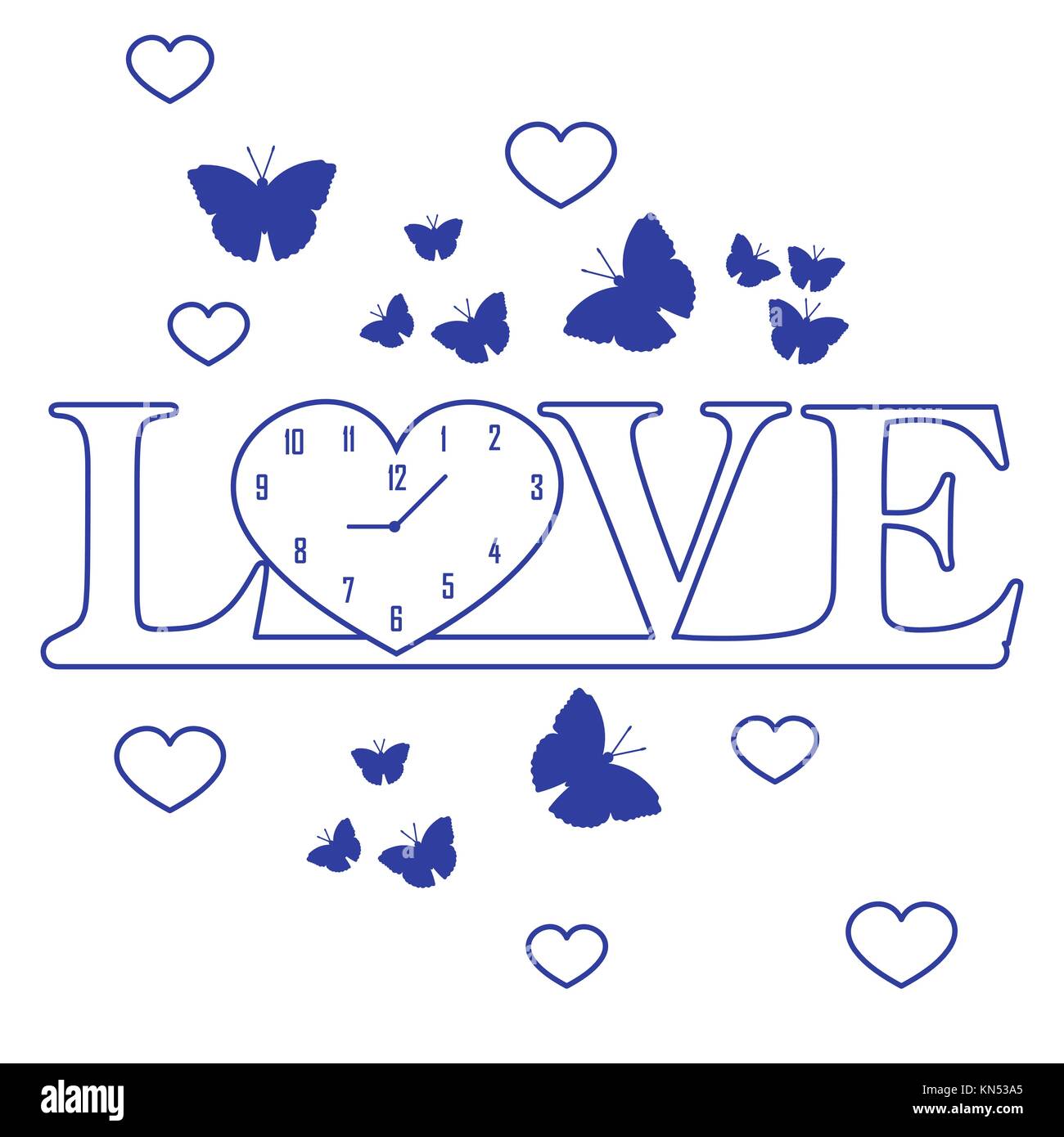 Heart clock ticking hi-res stock photography and images - Alamy