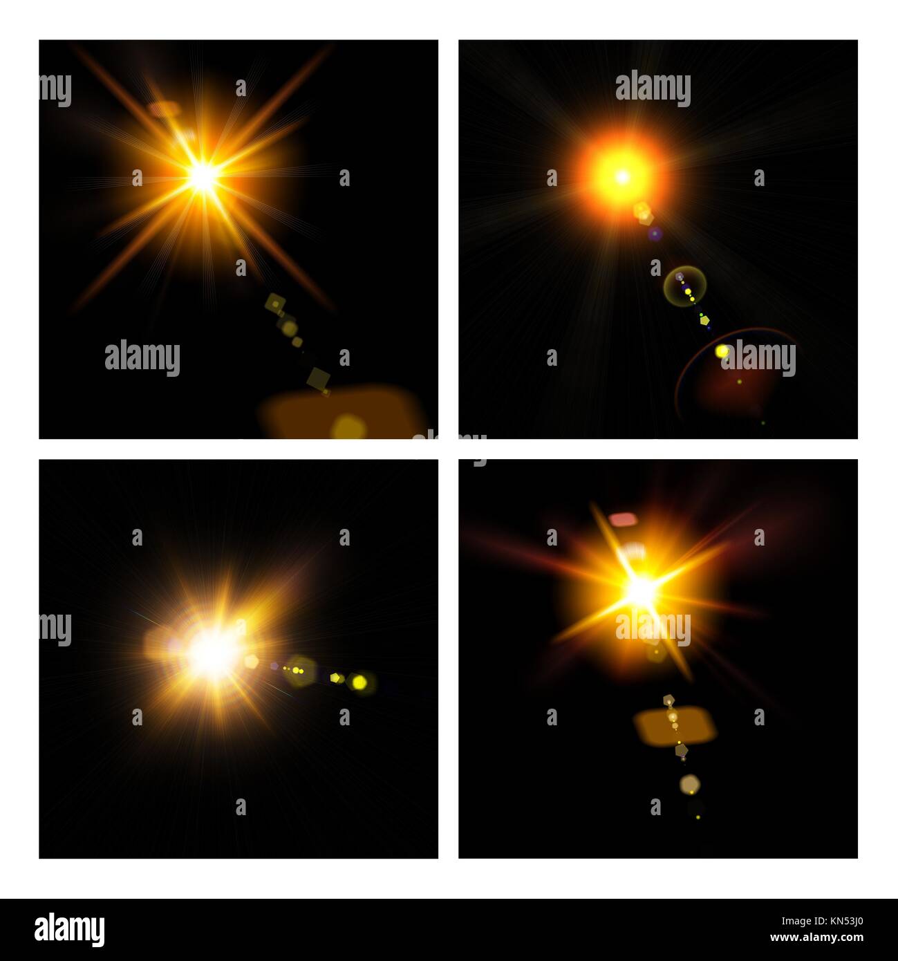 Abstract lights set Stock Photo - Alamy