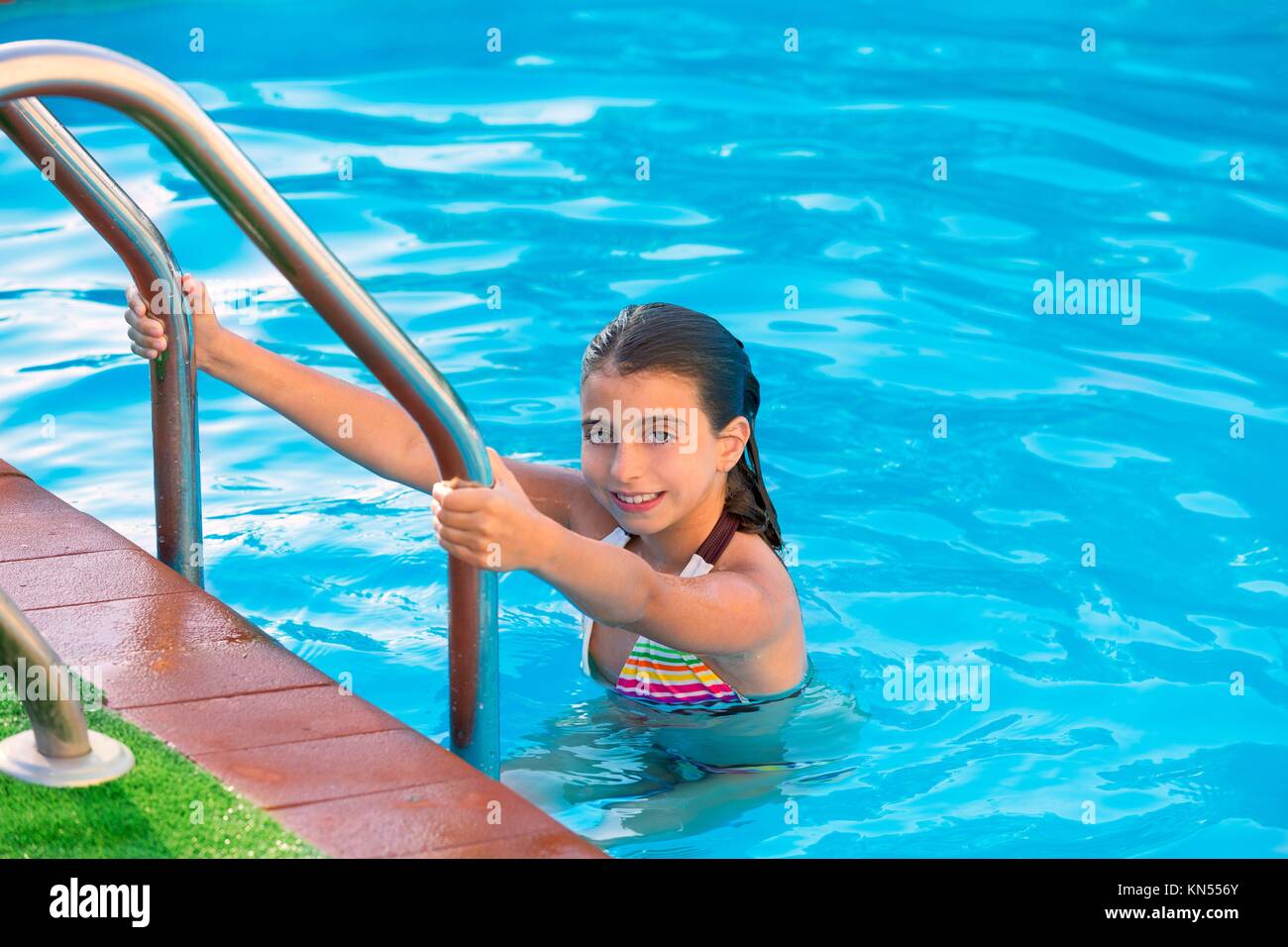 Pretty kid posing outdoors in hi-res stock photography and images - Alamy