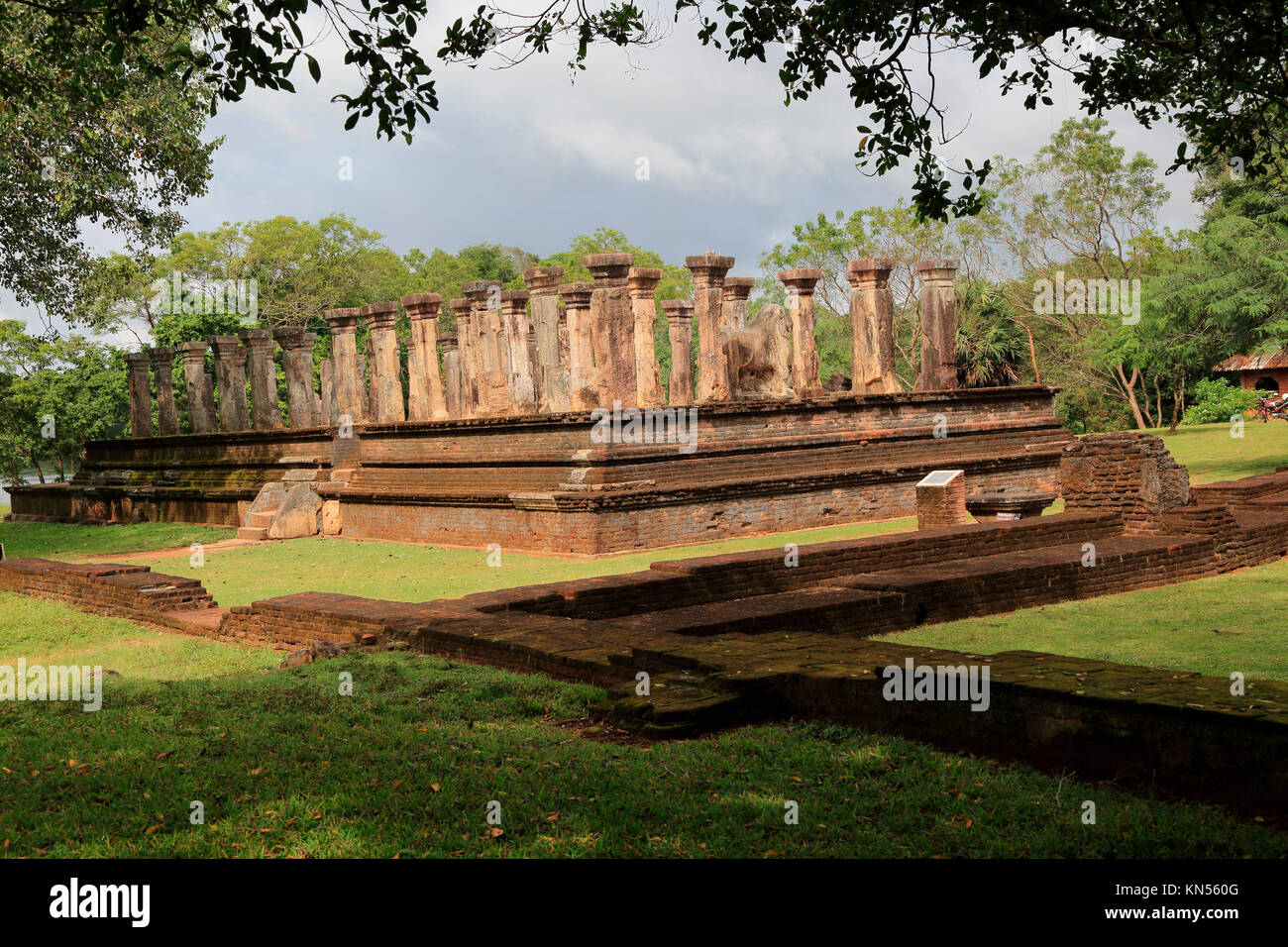 Council Chamber, Island Park, UNESCO World Heritage Site, the ancient ...
