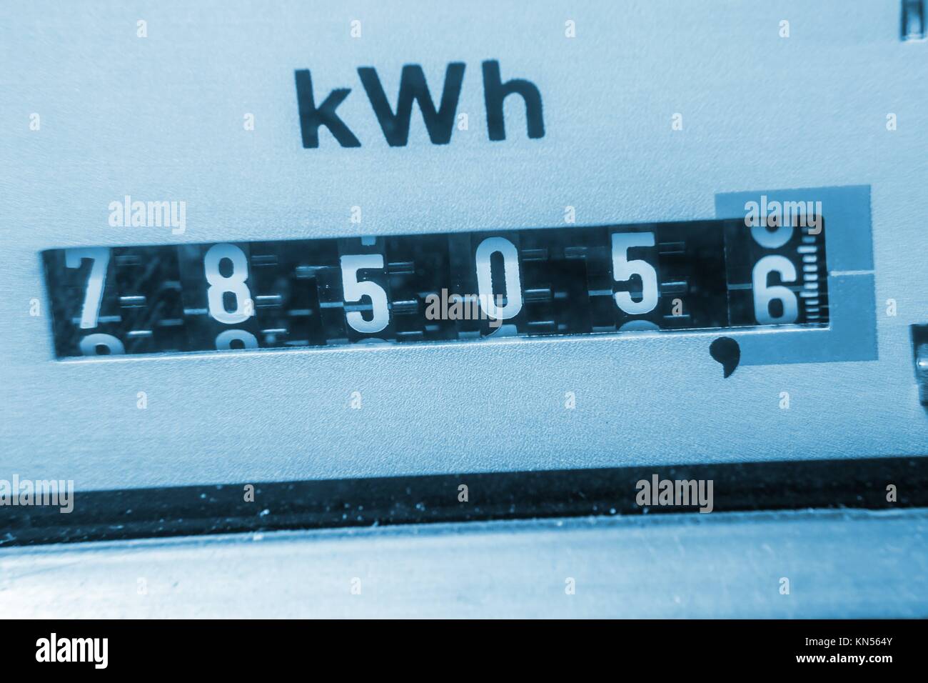 electricity meter background (kwh Stock Photo - Alamy