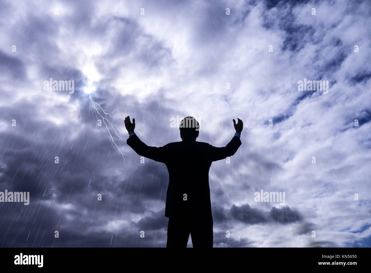 Lightning man hi-res stock photography and images - Alamy