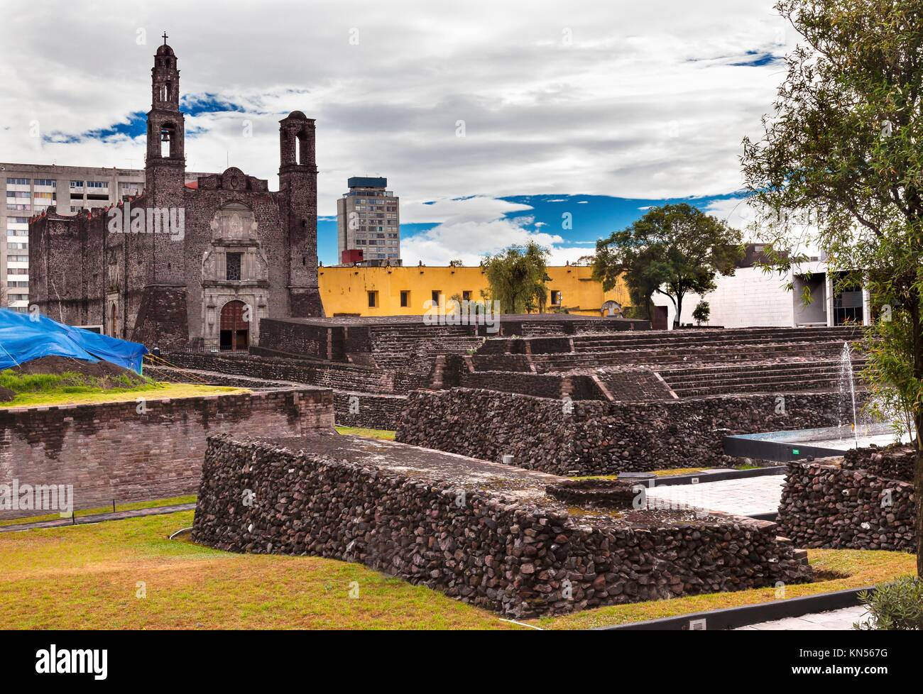 Mexico city three cultures hi-res stock photography and images - Alamy