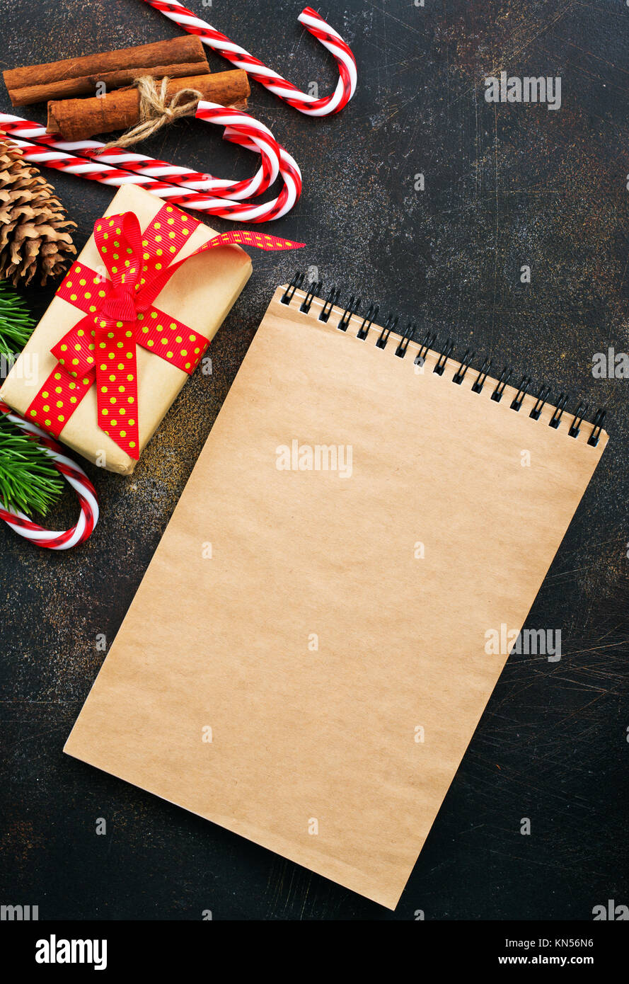 Piece of paper for christmas wishes, christmas background Stock Photo ...