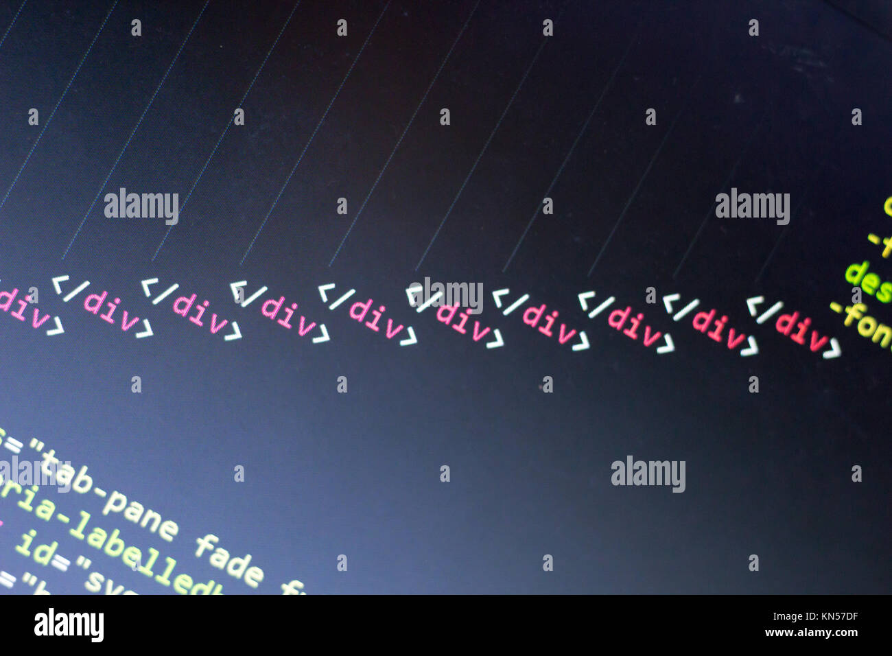 Html Code Computer Programming Source Code Abstract Screen Of Web Developer Digital