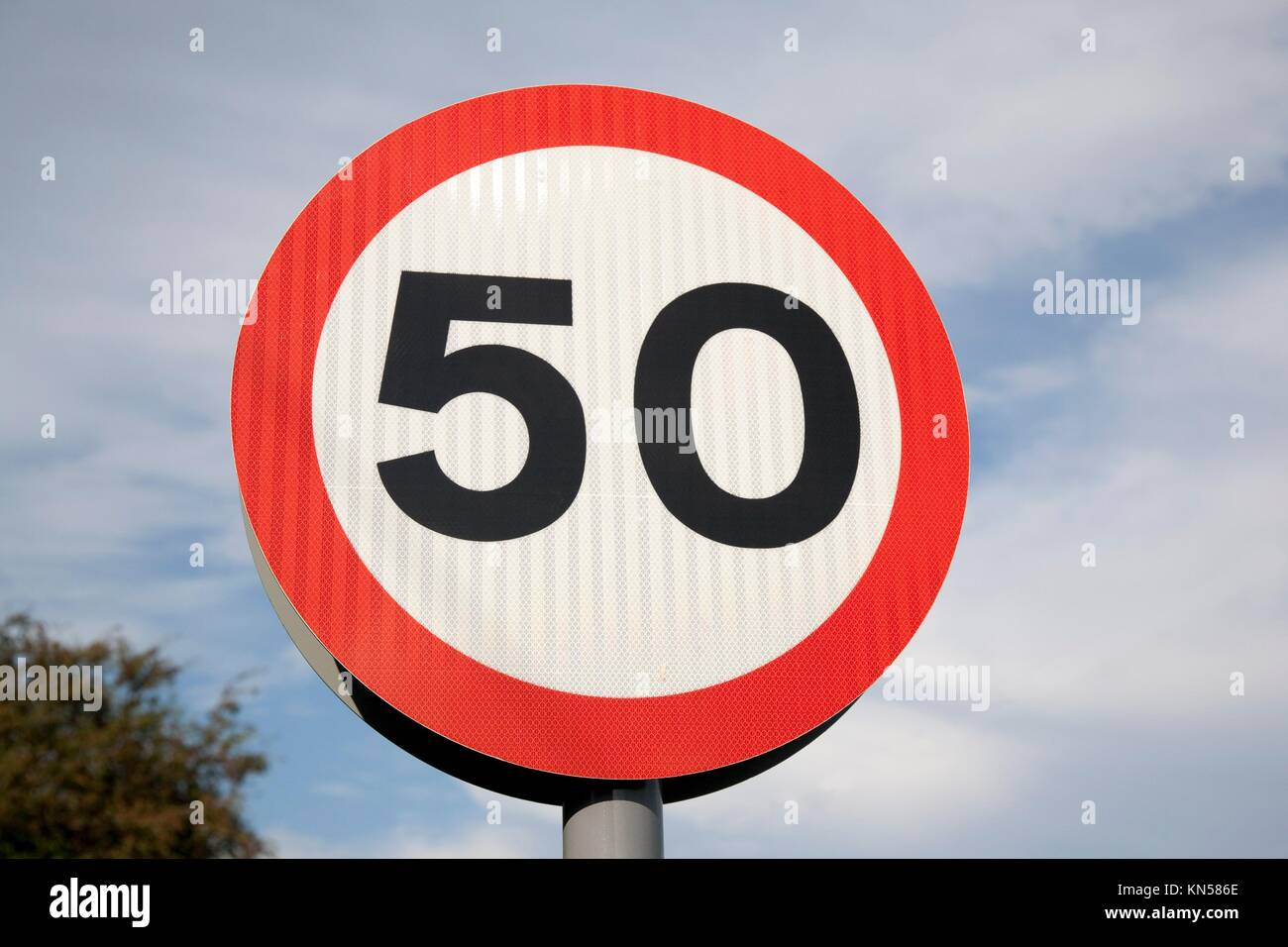 Traffic sign limit speed 50 hi-res stock photography and images - Alamy