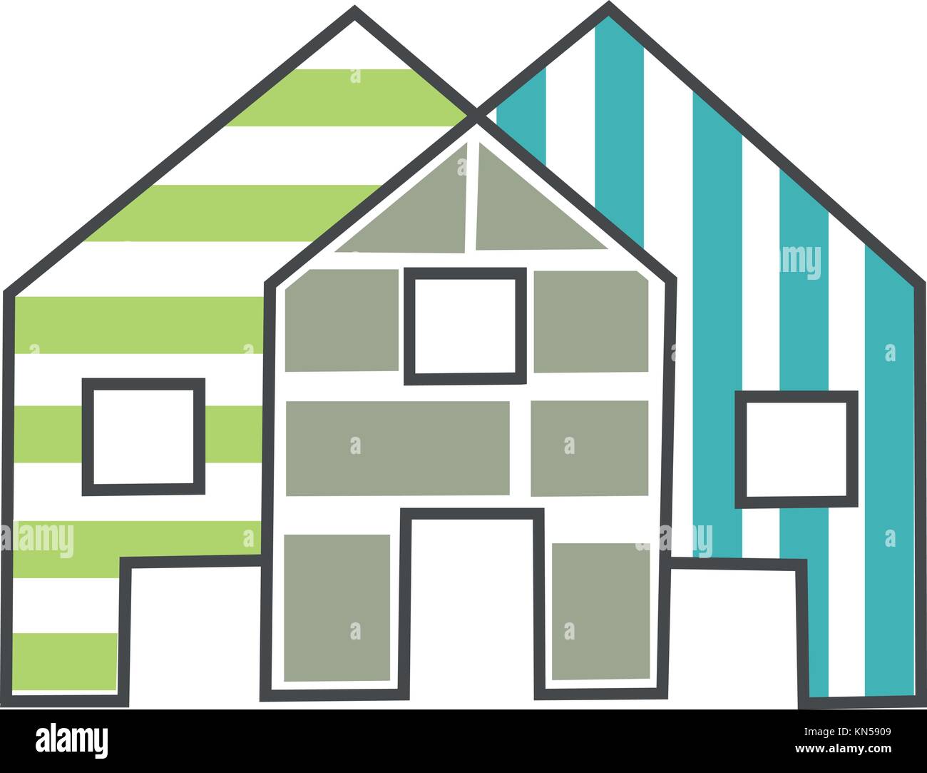 Colorful and original house icon Stock Vector Image & Art - Alamy