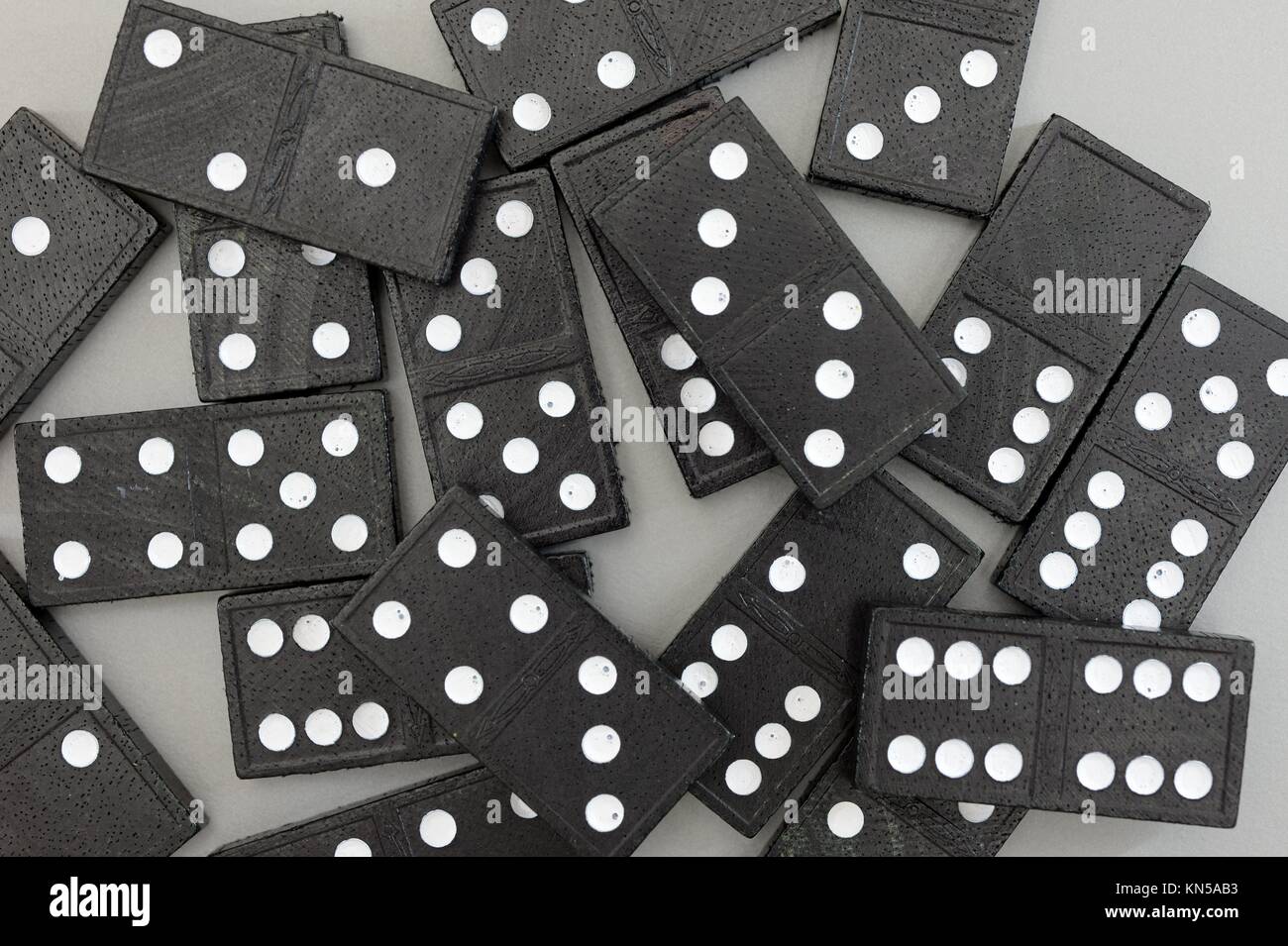 Black and white dominos hi-res stock photography and images - Alamy