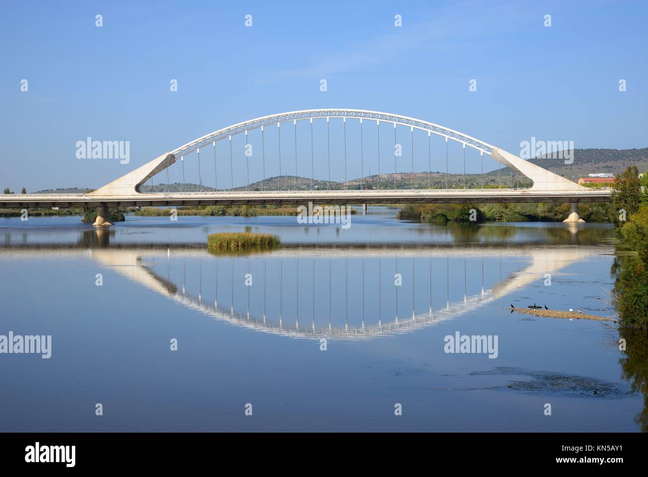 Lusitania Bridge in Merida, Spain Stock Photo - Alamy