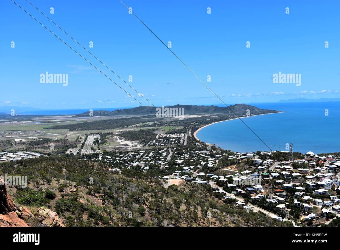 Rowes bay photographed from Castle hill Stock Photo - Alamy