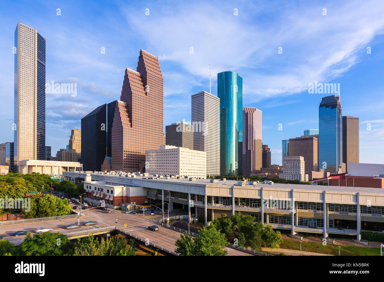 Aerial view downtown houston texas hi-res stock photography and images ...