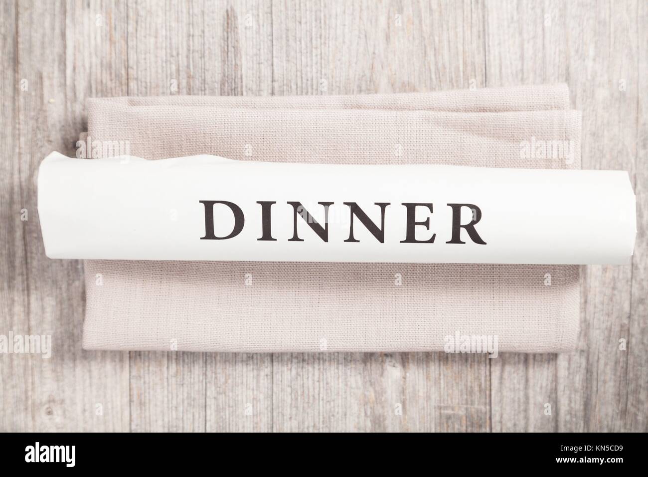Dinner Written High Resolution Stock Photography and Images - Alamy