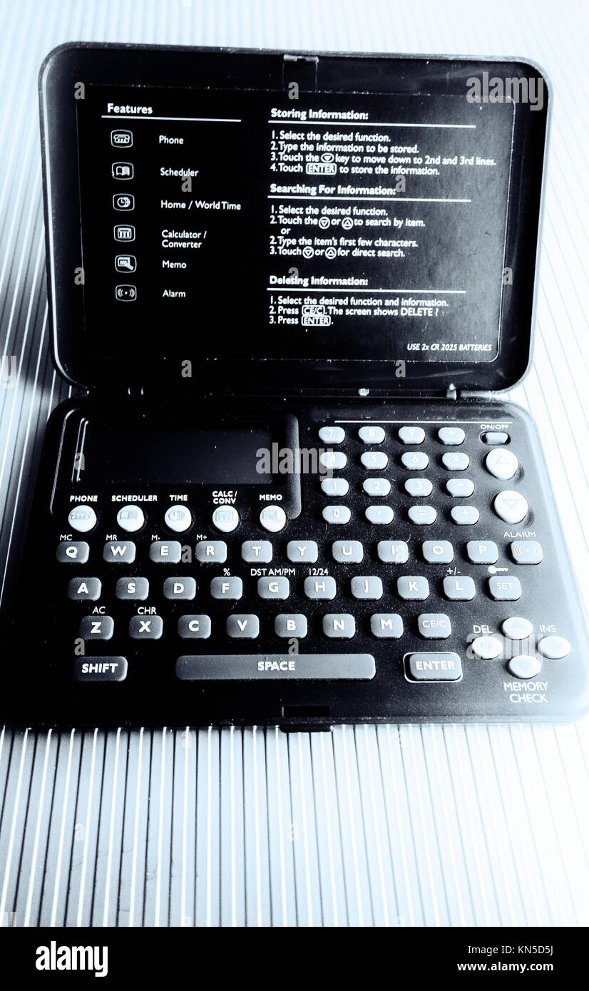 Electronic personal organizer hi-res stock photography and images - Alamy