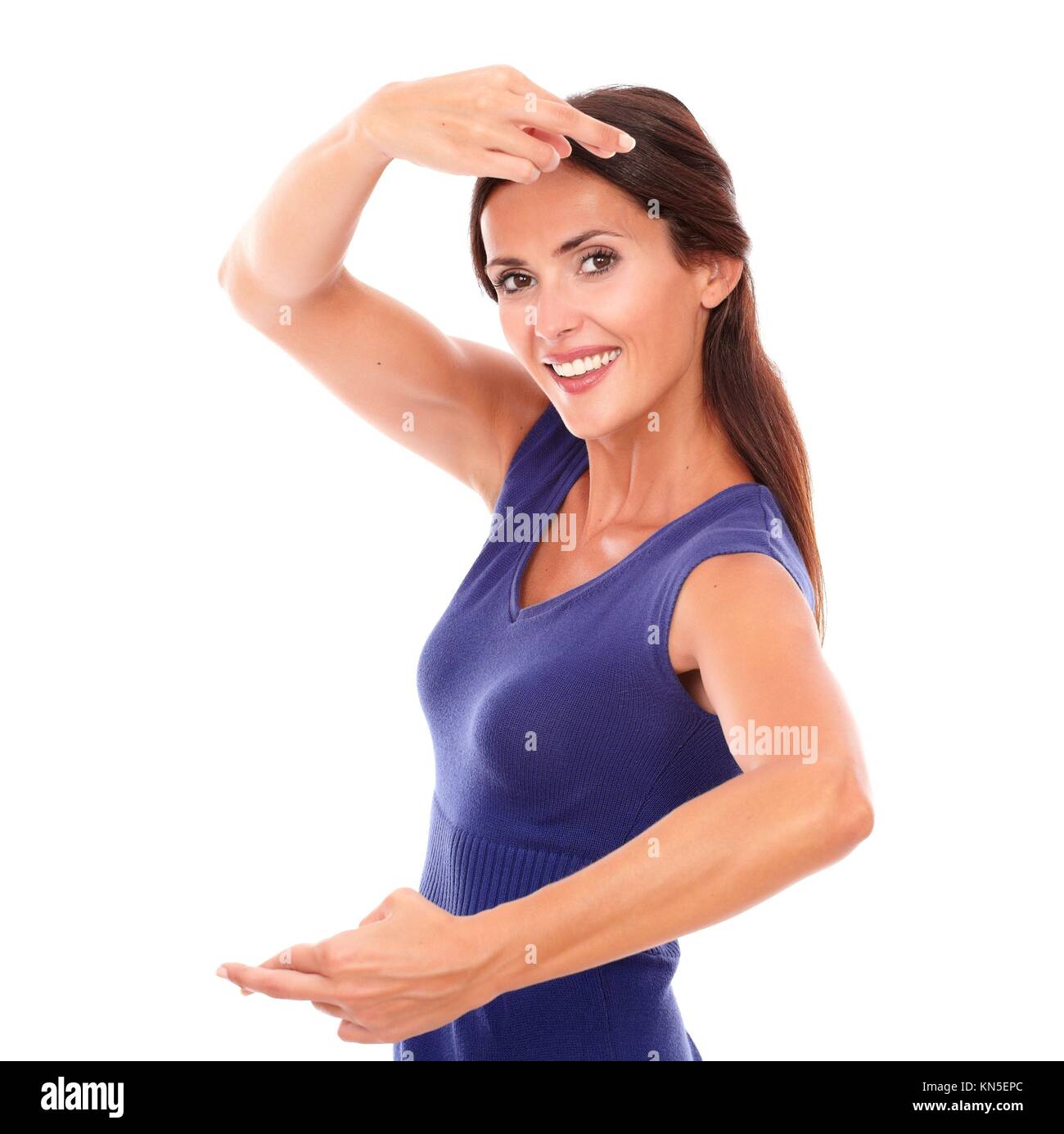 Friendly lady hi-res stock photography and images - Alamy