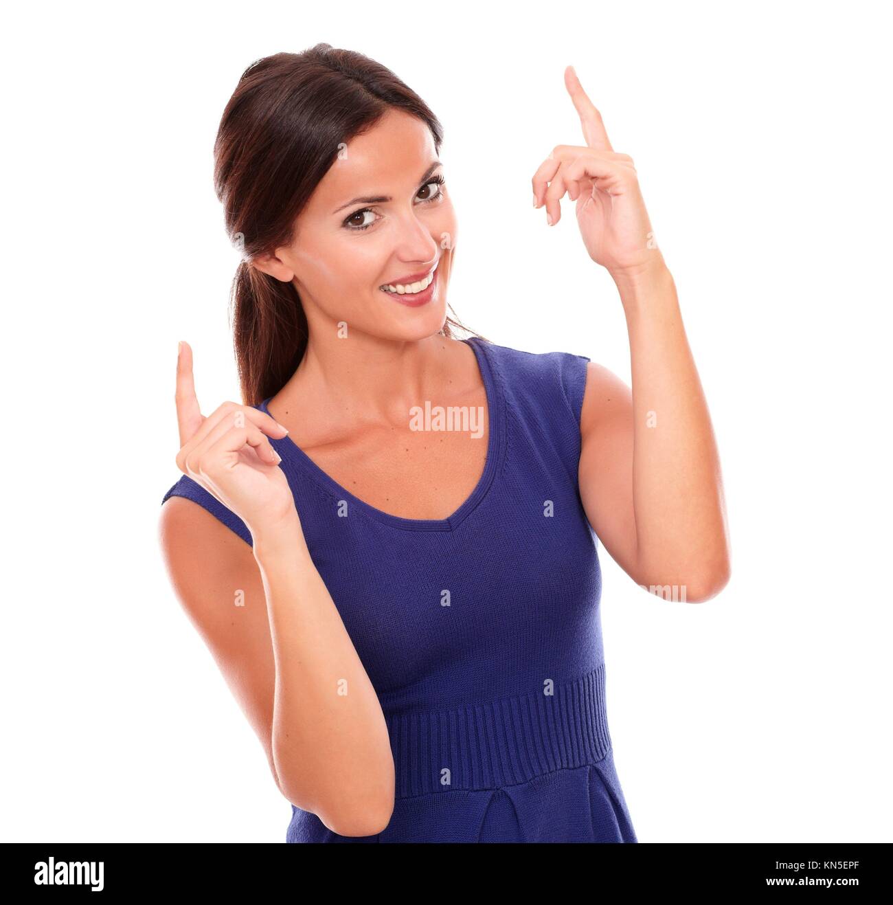 Fingers pointing up hi-res stock photography and images - Alamy