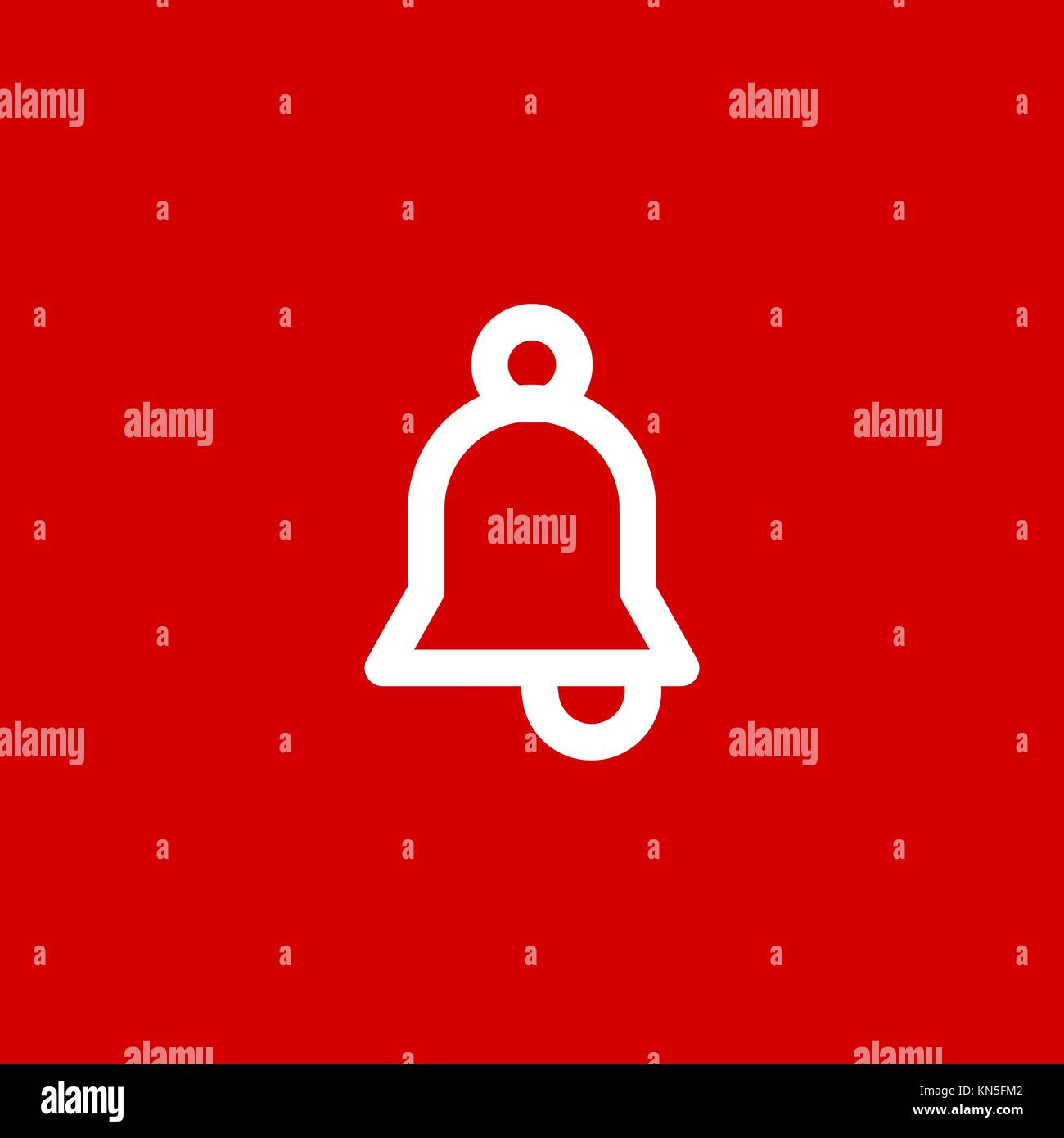 Jingle bell simple flat icon vector illustration Stock Vector Image ...