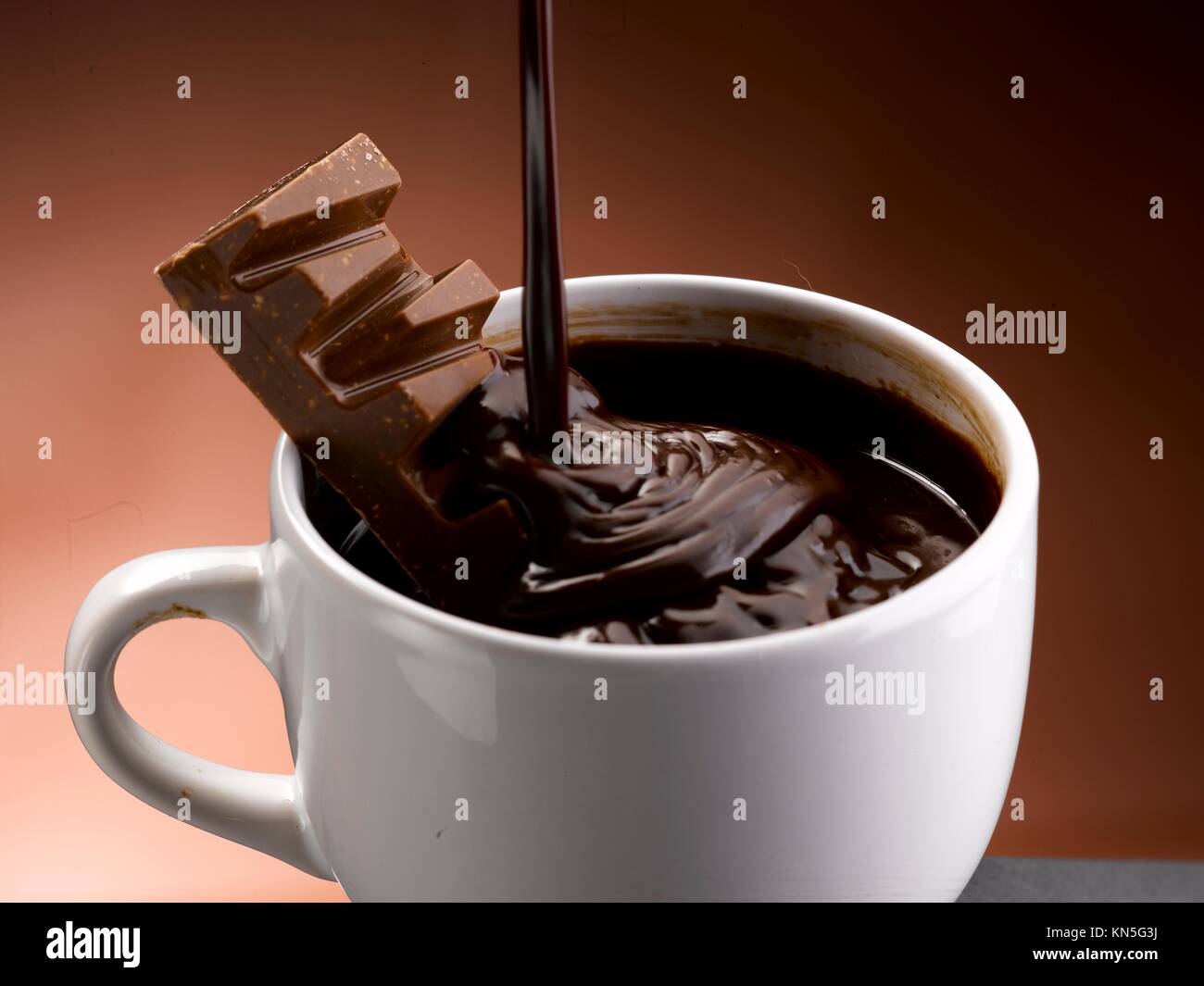 warm and creamy chocolate Stock Photo - Alamy