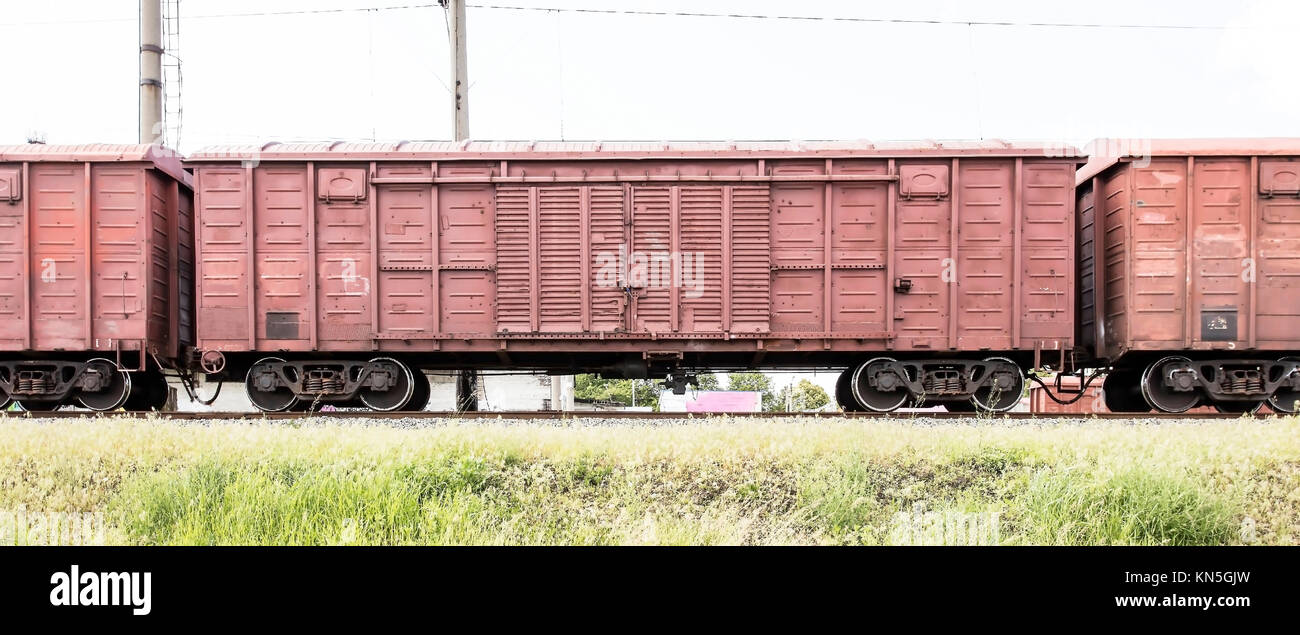 railway freight wagon Stock Photo - Alamy