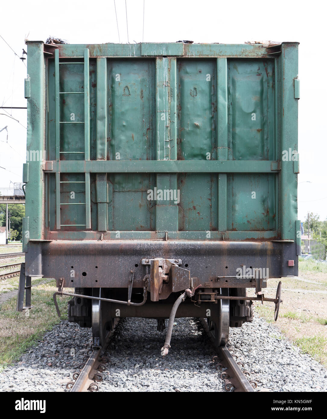 railway freight wagon Stock Photo - Alamy