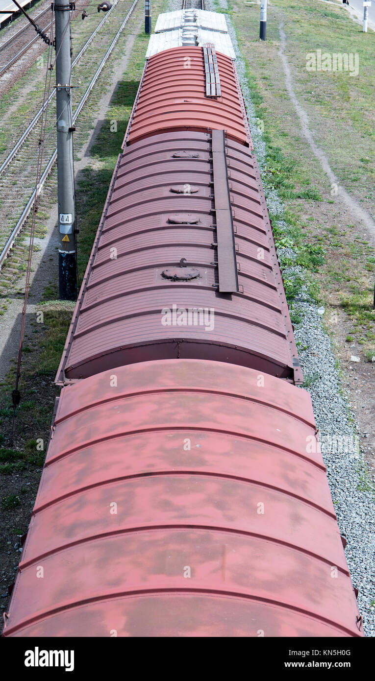 railway freight wagon Stock Photo - Alamy
