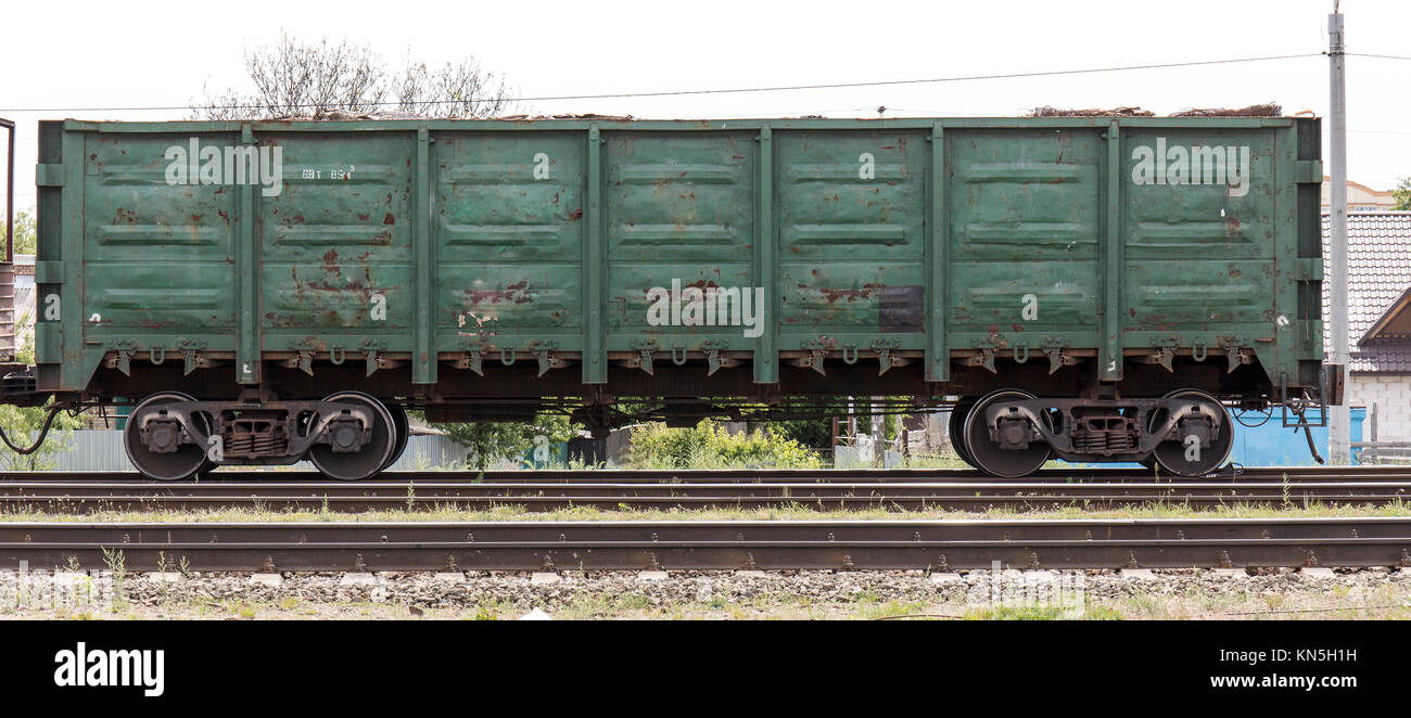 railway freight wagon Stock Photo - Alamy